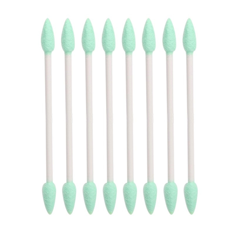 Green Pointed Tip Paper Stick Cotton Swabs 200 Count | Kanmine Cotton ...